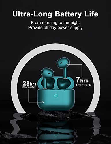 Wireless Earbuds, Bluetooth 5.3 Ear Buds Touch Control with in-Ear Built-in Microphone Deed Bass Headphones,Premium Stereo Earphones IPX6 Waterproof Headset for Sport