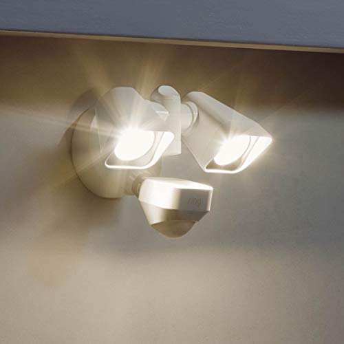 Ring Smart Lighting β Floodlight, Wired, Outdoor Motion-Sensor Security Light, White (Starter Kit)