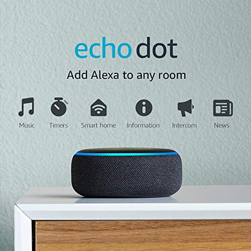 Amazon Echo Dot (3rd Gen) - Smart speaker with Alexa, Charcoal (Used)