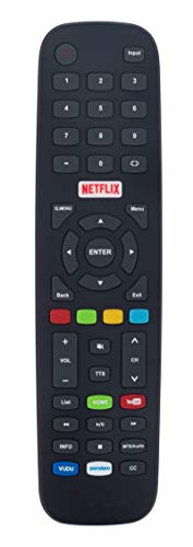 Replaced Remote Control Compatible with Polaroid 4K UHD LED TV Smart TV 55T7U 50T7U 49T7U 43T7U 40T2F 32T2H