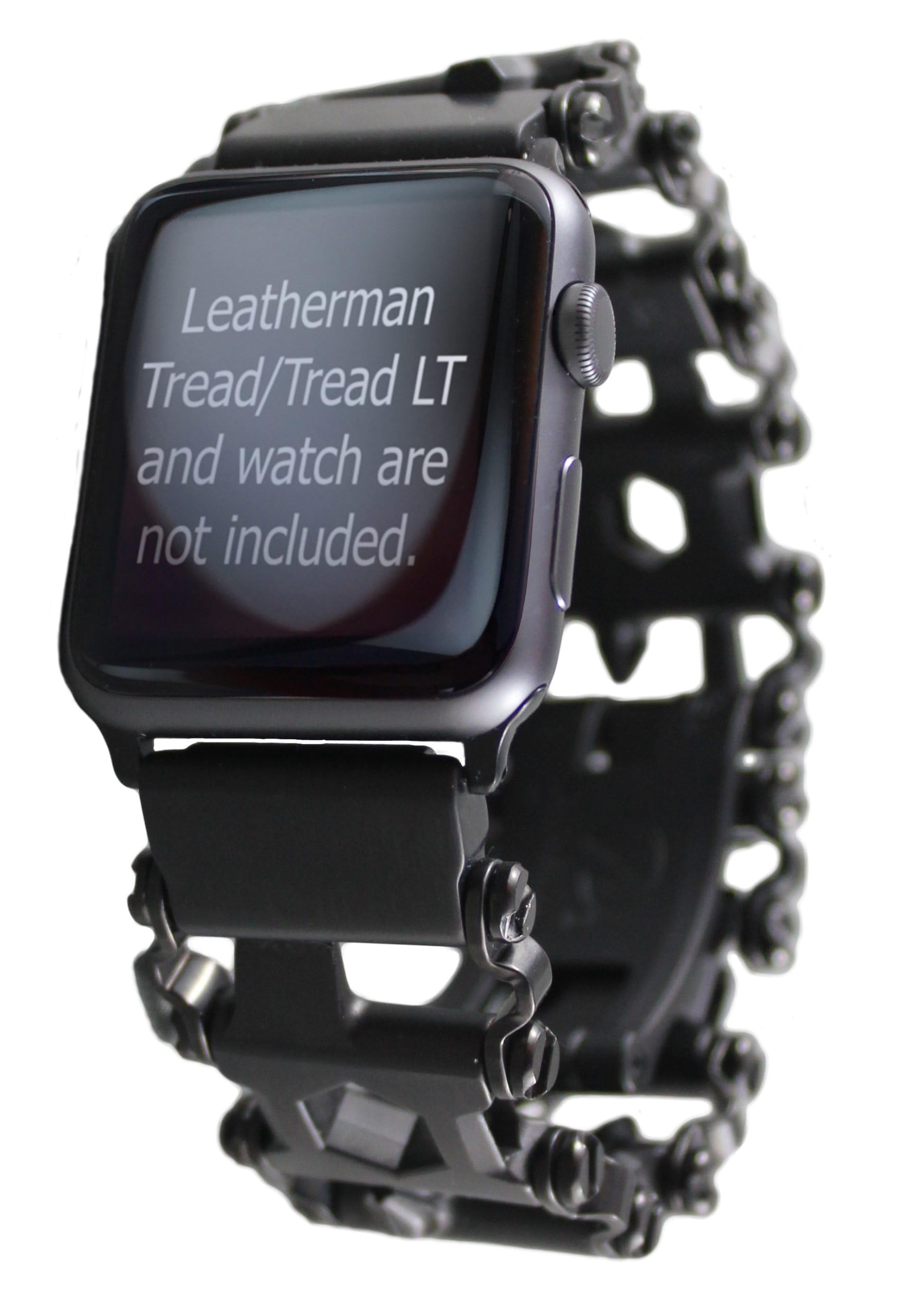 BestTechTool Watch Adapter Compatible with LEATHERMAN Tread - BTT Adapter (Compatible with Apple Watch Ultra 2 /Ultra/ 45mm/ 44mm/ 42mm, Black, Tread)