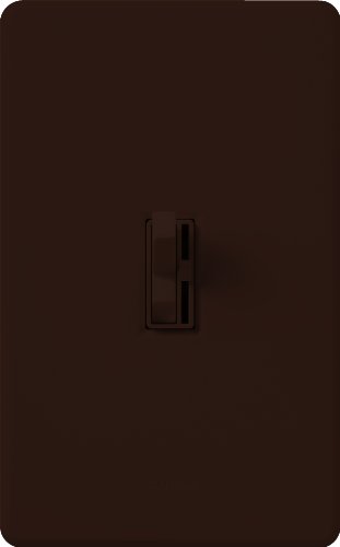 Lutron Toggler 1000-Watt Dimmer Switch for Halogen and Incandescent Bulbs, Single-Pole, AY-10P-BR, Brown