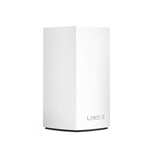 Linksys Velop Whole Home WiFi Router White Dual-Band Series, 1500 Sq Ft Coverage, 1 Pack Expandable! (AC1200) (Renewed)