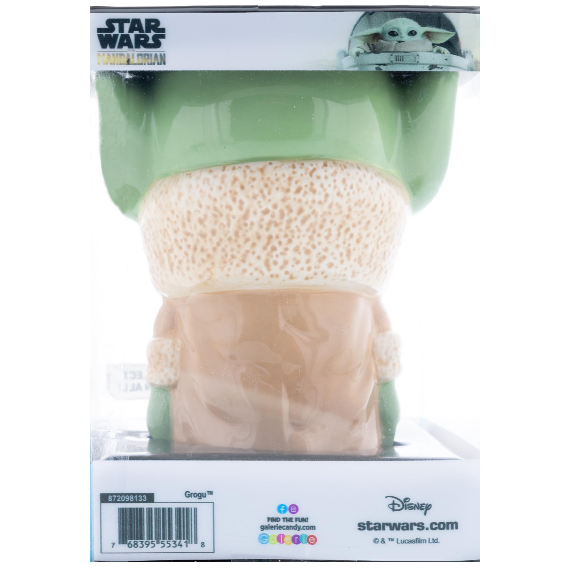 Star Wars Collector's Item, Grogu Mug with Hot Chocolate Mix, Mandalorian Inspired Drinking Goblet with Cocoa, Gift Set, 1 Ounce Packet
