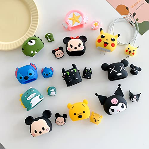 3D Cute Cartoon Designs Protective Case,Cute Cartoon Lightning Cable Protector Cover, for iPhone Charger Cute Case Compatible with Apple 20W USB-C Power Adapter Charger Cable (KT cat)