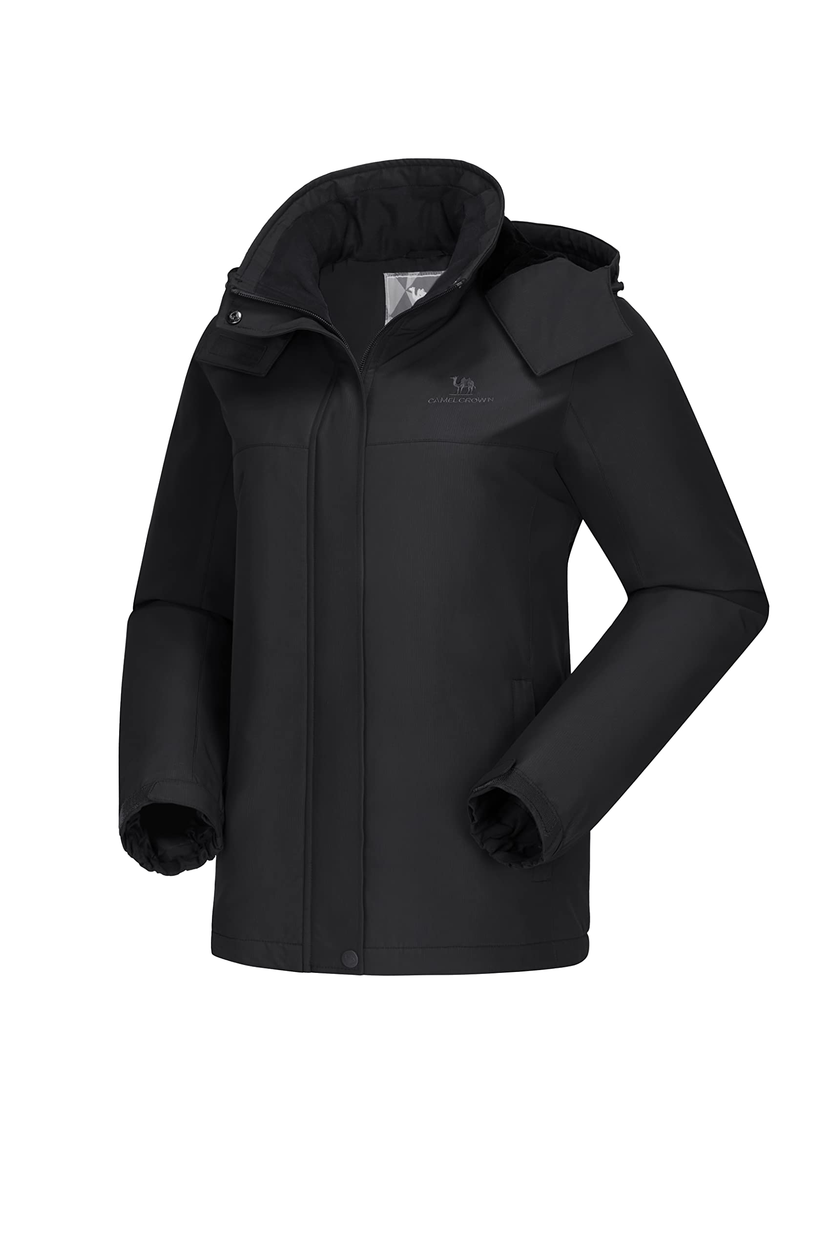 CAMEL CROWN Women's Ski Jacket Winter Snow Coat Warm Fleece Mountain Waterproof Female Jacket