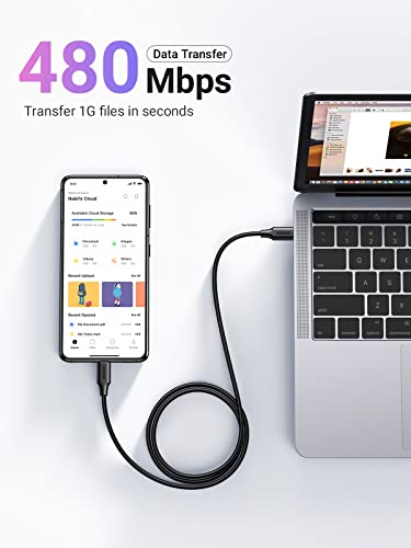 UGREEN 100W USB C Cable 3-Pack 5A Fast Charging Compatible with MacBook Pro 2022, iPad Pro 2022, iPad Air 5, Galaxy S23/S22 Ultra, Pixel, PS5, Switch, etc. 6.6FT