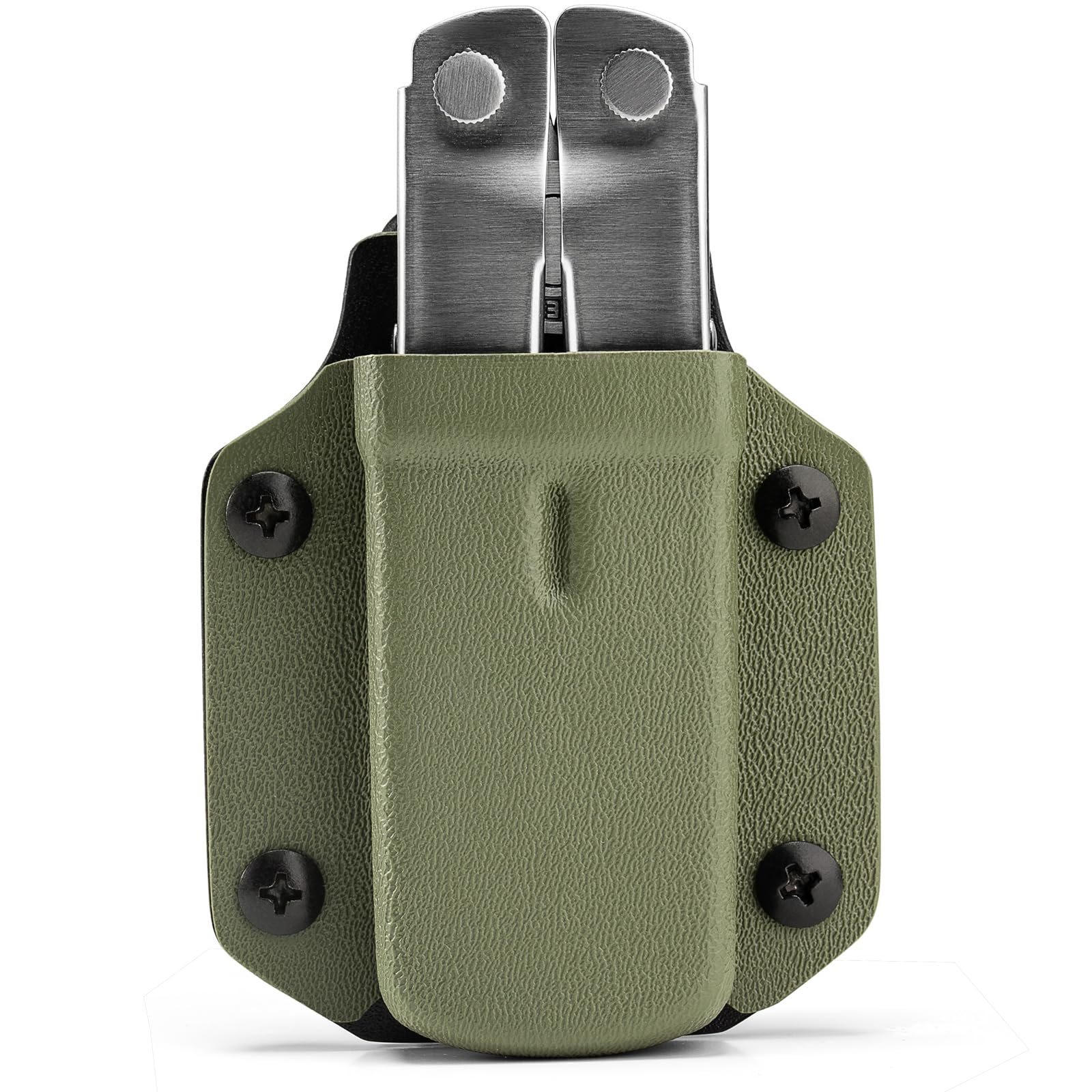 TACTICAL GEEK TX3 Multi-Tool Sheath, Multi Tool Holster, Thickness Adjustable Multi-Tool Holder with Back Clip for Belt, Multi-Tool not Included(Green)