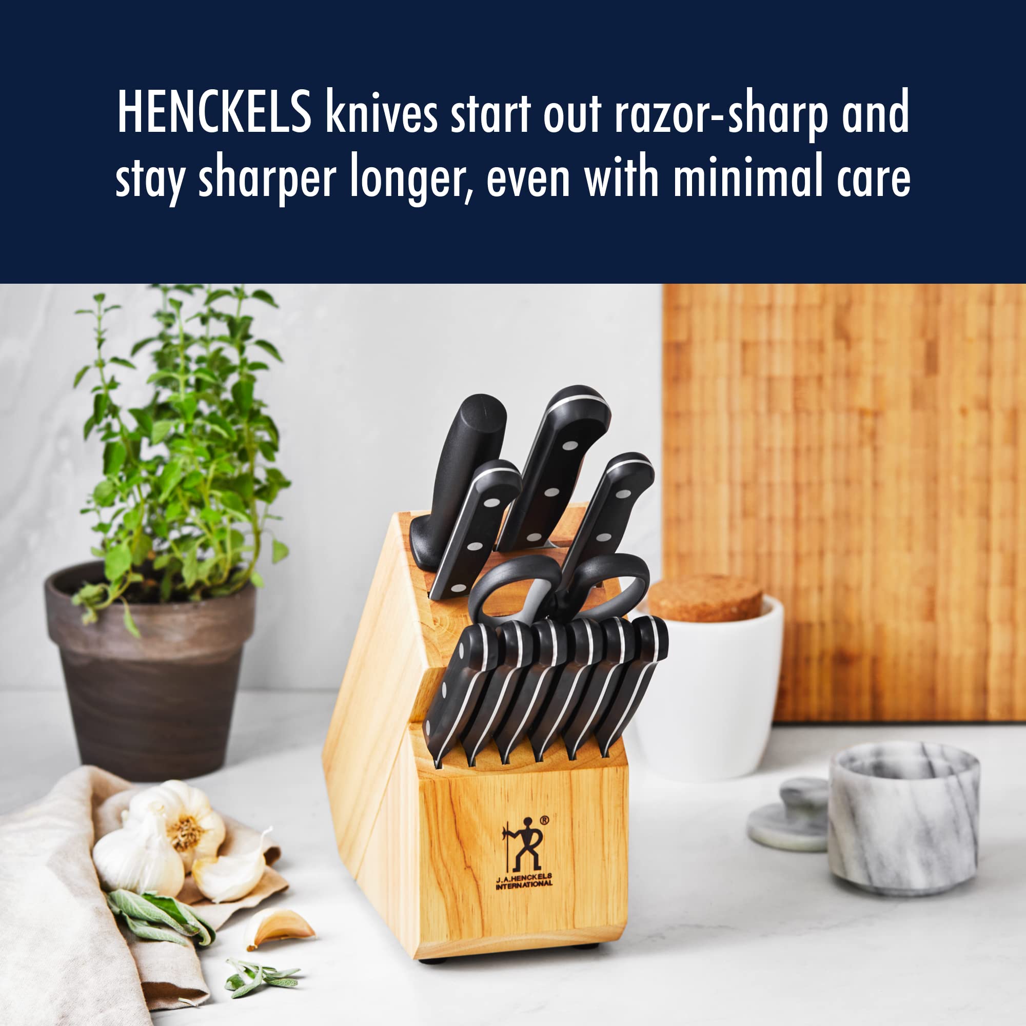 HENCKELS Solution Razor-Sharp 4-inch Paring Knife, German Engineered Informed by 100+ Years of Mastery