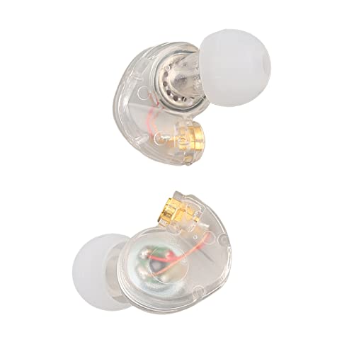 ASHATA Earphone Head Replacement for Shure SE215 SE315 SE535, Pluggable Detachable HiFi Earpiece Head,Sports Earphone Earbud Head, for MMCX Interface Cable(Transparent)