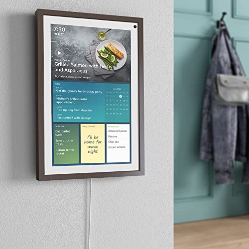 Echo Show 15 Bundle. Includes Echo Show 15 | Full HD 15.6" smart display with Alexa and Fire TV built in, Remote, and Frame included