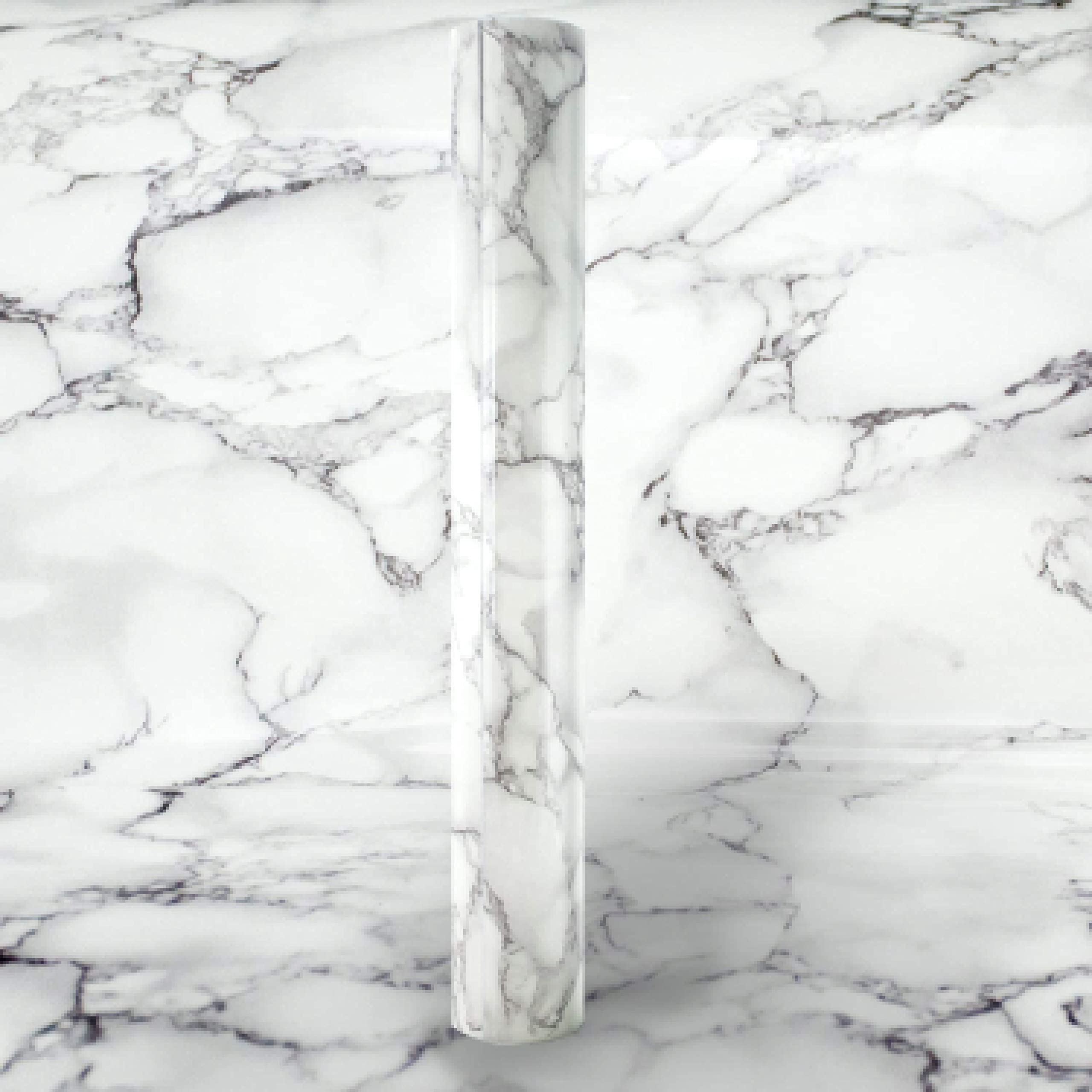 Craftopia Adhesive Craft Vinyl Roll | White Marble Vinyl , Bamboo, Wood Grain | Various Sizes and Designs (White and Gray Marble Color Pack of 3) .