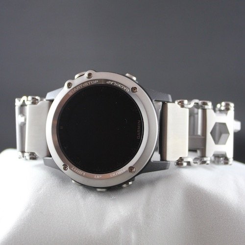 BestTechTool BTT-Stainless Steel-Watch Adapter Compatible with Leatherman Bracelet (Silver-Tread, Apple Watch Ultra 2/Ultra/46mm/45mm/44mm/42mm)