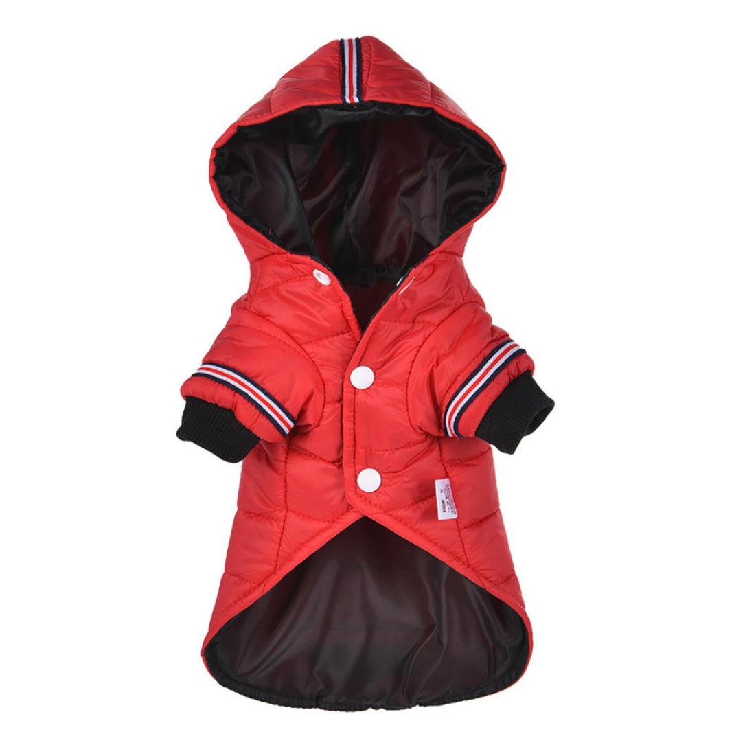 IEason Pet Clothes, 2017 Pet Dog Cat Puppy Winter Warm Clothing Sweater Costume Jacket Coat Apparel (XS, Red)