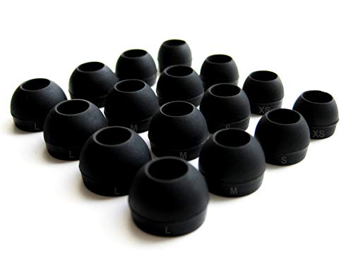 NICKSTON 16pcs (B-4sz) Replacement Earbuds Eartips Adapters Compatible with Treblab XR800 Sports Earphones Headphones