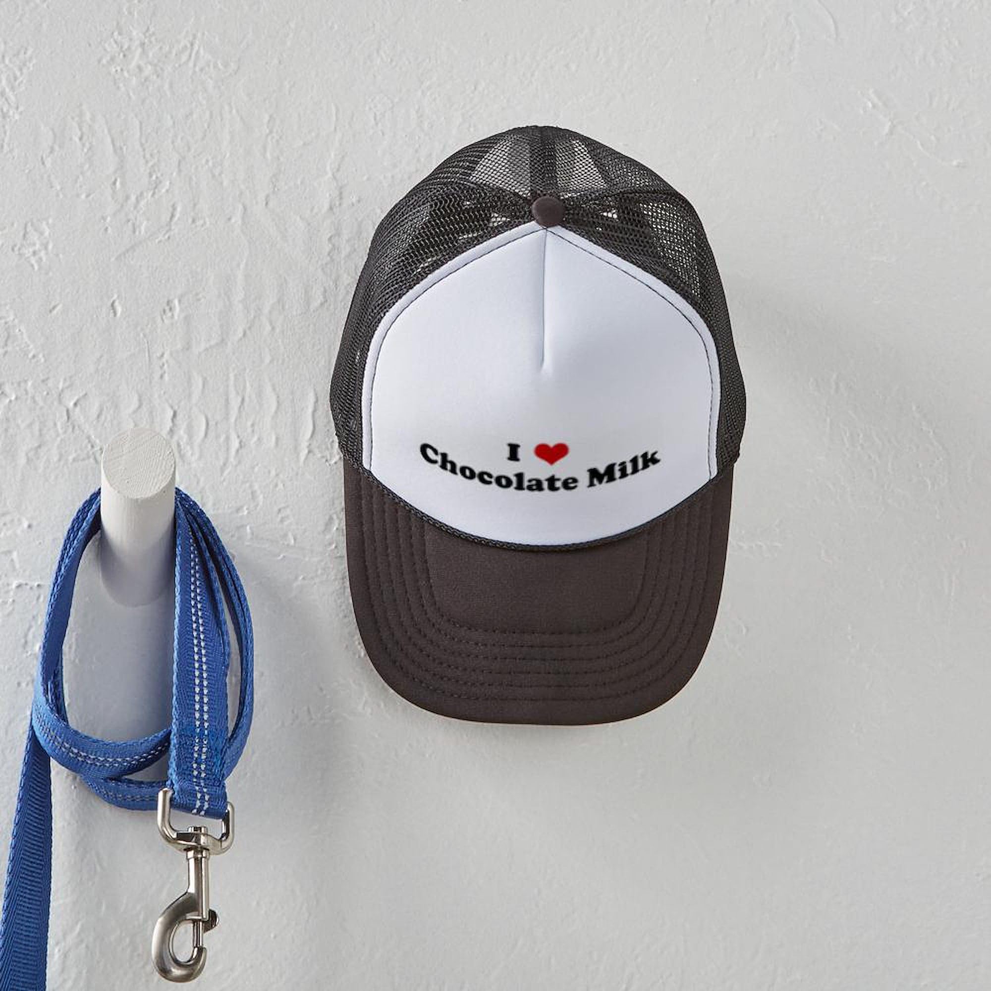CafePress I Love Chocolate Milk Snapback Trucker Hat