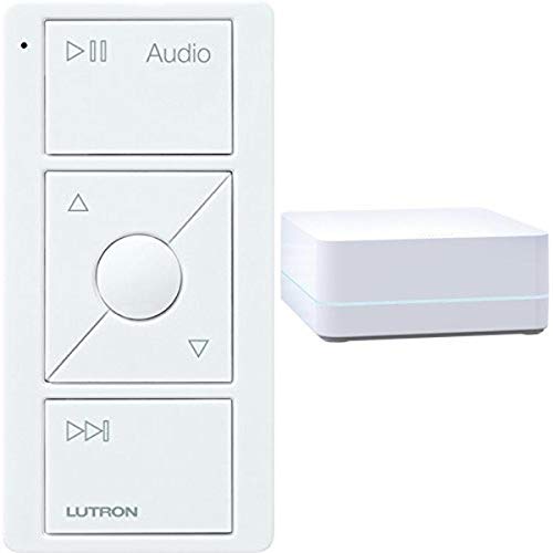 LUTRON Caseta Wireless Smart Bridge + Audio Pico Remote, Sonos Endorsed Integration, White