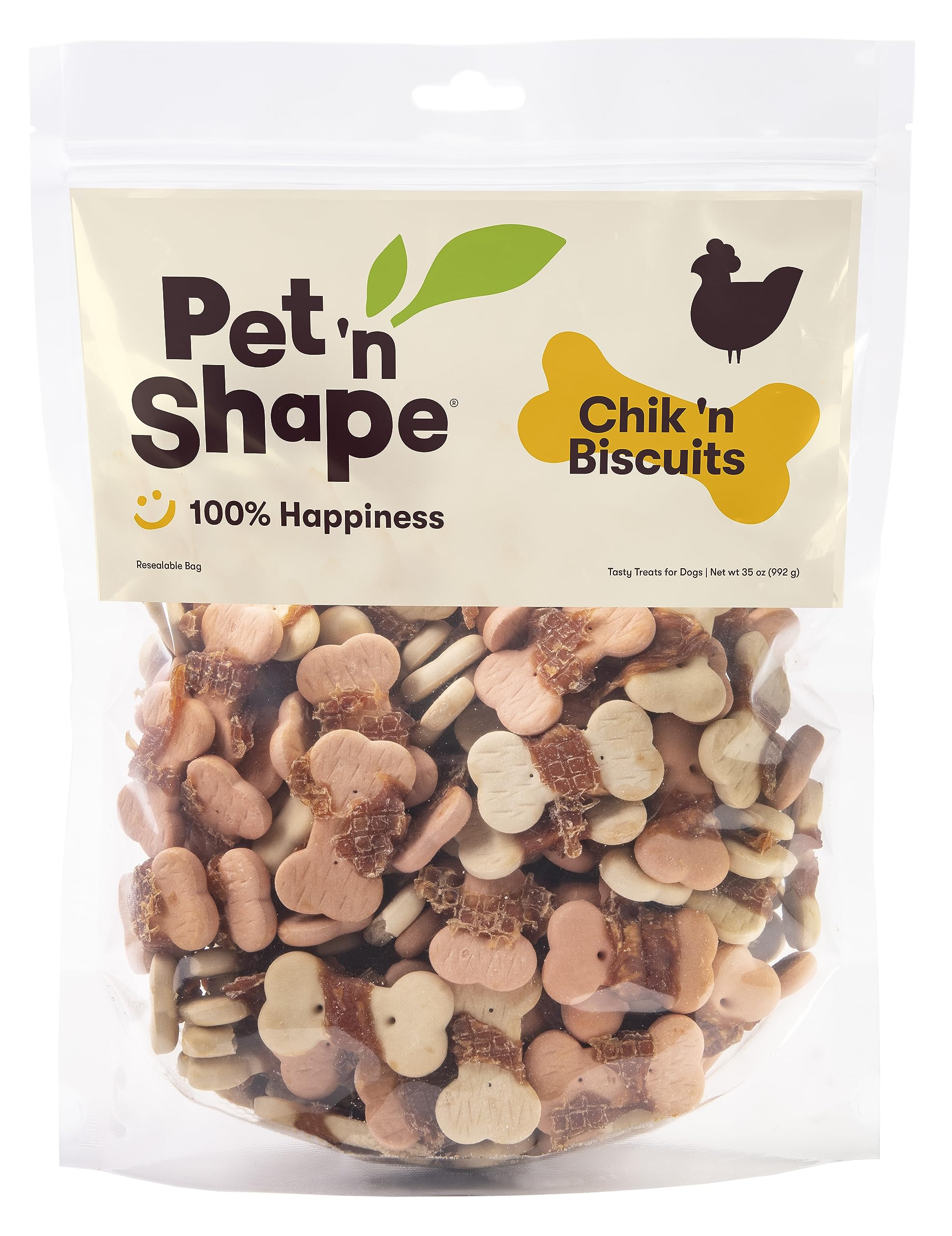 ---Pet 'n Shape Chik 'n Wrapped Biscuits – Natural Chicken Wrapped Dog Treats - 35 Ounce