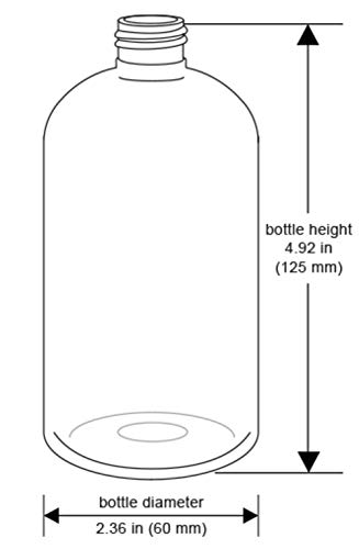 Premium Essential Oil 8 Ounce Boston Round Bottles, PET Plastic Empty Fillable BPA-Free, with Black Twist Caps (Pack of 12) (Blue)
