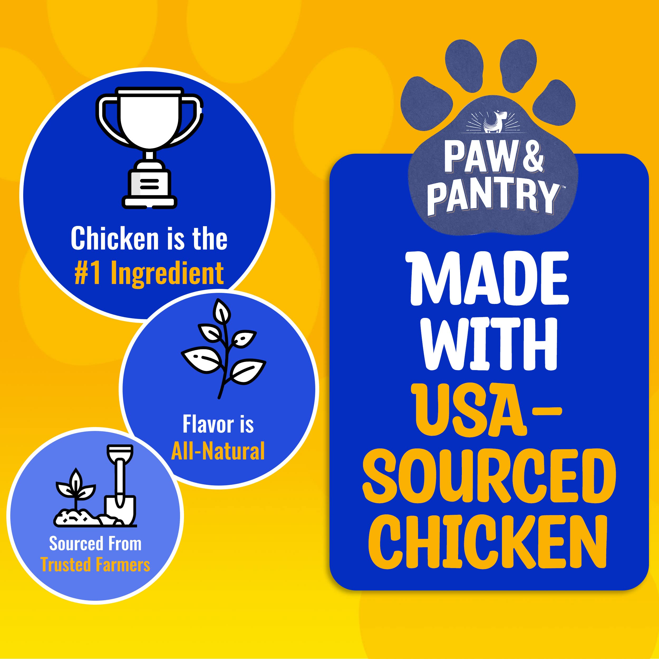 Paw & Pantry 5" Soft & Chewy USA-Chicken Wrapped Sticks for Dogs - Pack of 32 Rawhide Free Chicken Dog Treats - Grain-Free & Highly Digestible Chicken Wrapped Dog Treats - Great Savory Flavor