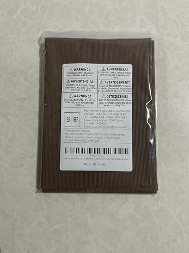 TinaKim Ribbing Fabric for Sweatshirts, Jacket Hoodies Waistbands Neckbands Cuffs Sewing Material (43x8in, 96 Brown)