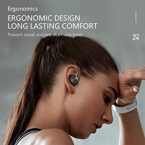 Wireless Earbuds, Wireless Bluetooth Sport Earbuds, Running Wireless Earbuds with 6 Hours Playt-IME, Digital Led Display Over-Ear Earphones with Earhook