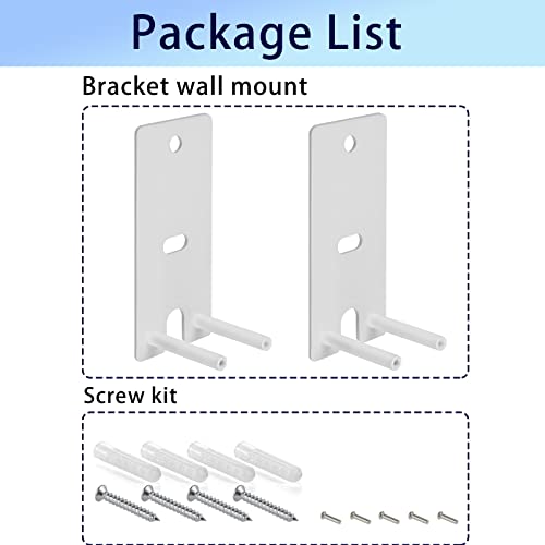 Bedycoon Pair Steel White Wall Mount Brackets Replacement Compatible with Bose OmniJewel Lifestyle 650 Home Entertainment System and Bose Surround Speakers 700