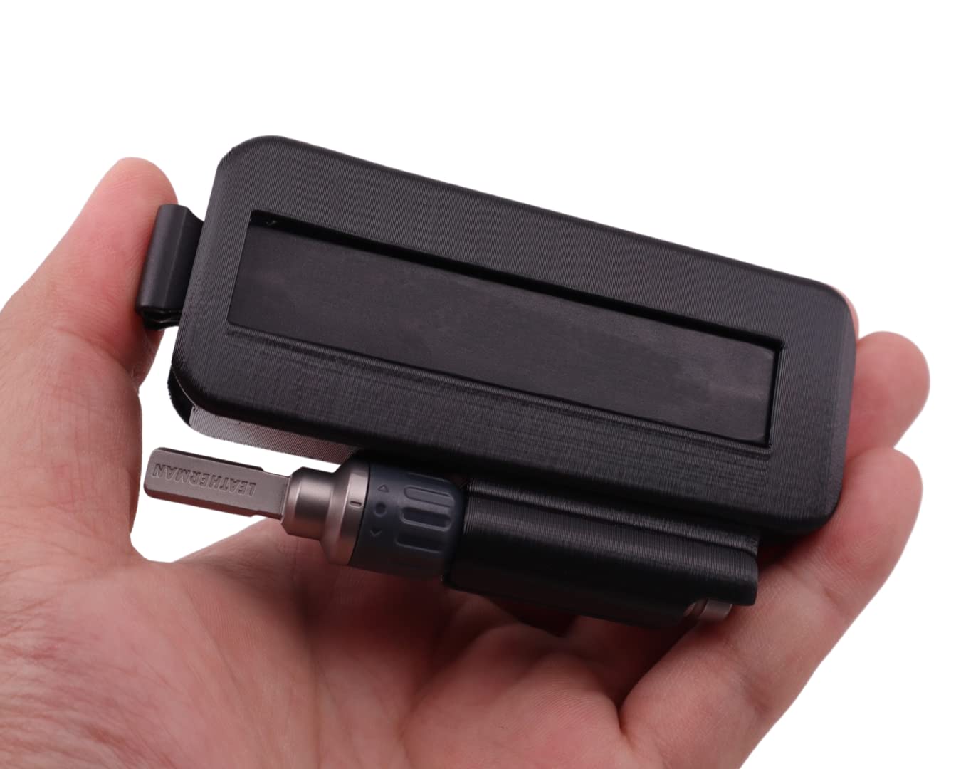 HoldMyGear Sheath compatible with Leatherman Bit Kit and Ratchet Driver Extender (Tools not Included) (1.5" belt clip)