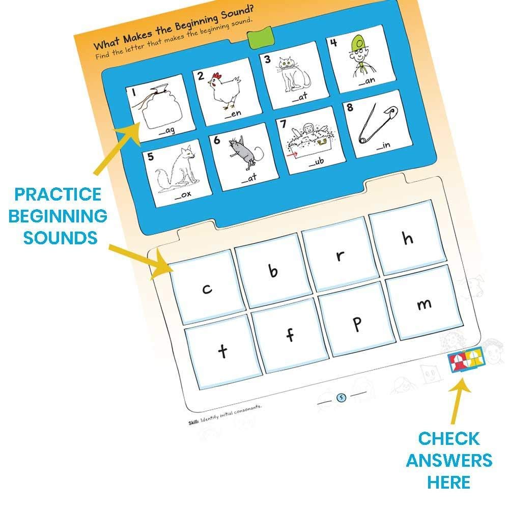 hand2mind Learn to Read with BOB Books & VersaTiles Advancing Beginner Set, Early Reader Books, Phonemic Awareness Workbook, Kindergarten Phonics Learning Activities, Science of Reading