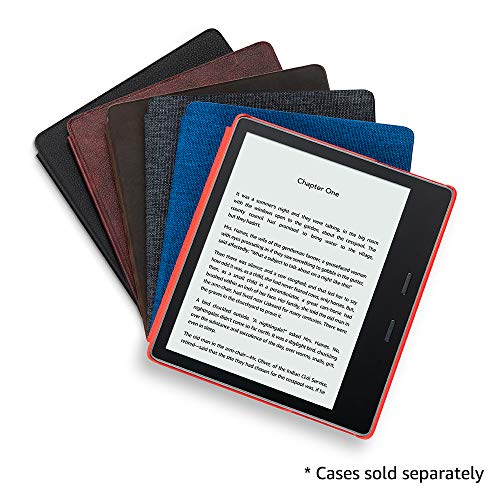 Kindle Oasis โ With 7โ display and page turn buttons - Wi-Fi + Free Cellular Connectivity, 32 GB, Graphite - Without Lockscreen Ads + 3 Months Free Kindle Unlimited (with auto-renewal)