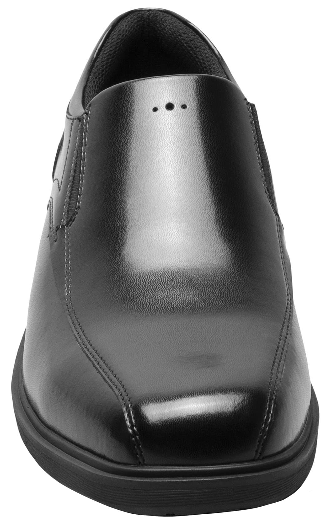 Nunn Bush Men's PRO Bicycle Toe Slip-On with KORE Slip Resistant Comfort Technology Loafer, Black, 9