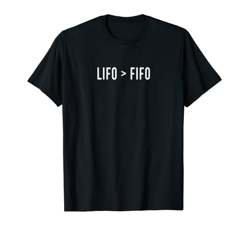 LIFO > FIFO Accountant Controller CPA Bookkeeper Funny Cute T-Shirt