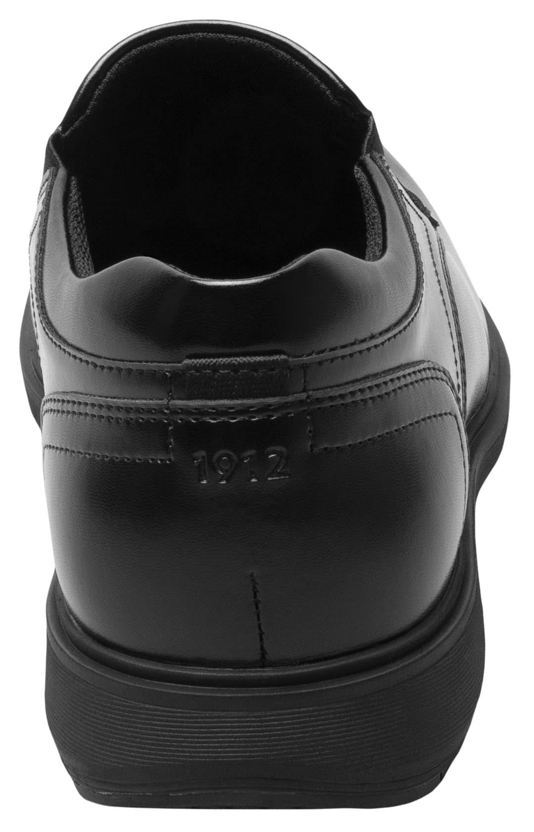 Nunn Bush Men's PRO Bicycle Toe Slip-On with KORE Slip Resistant Comfort Technology Loafer, Black, 9