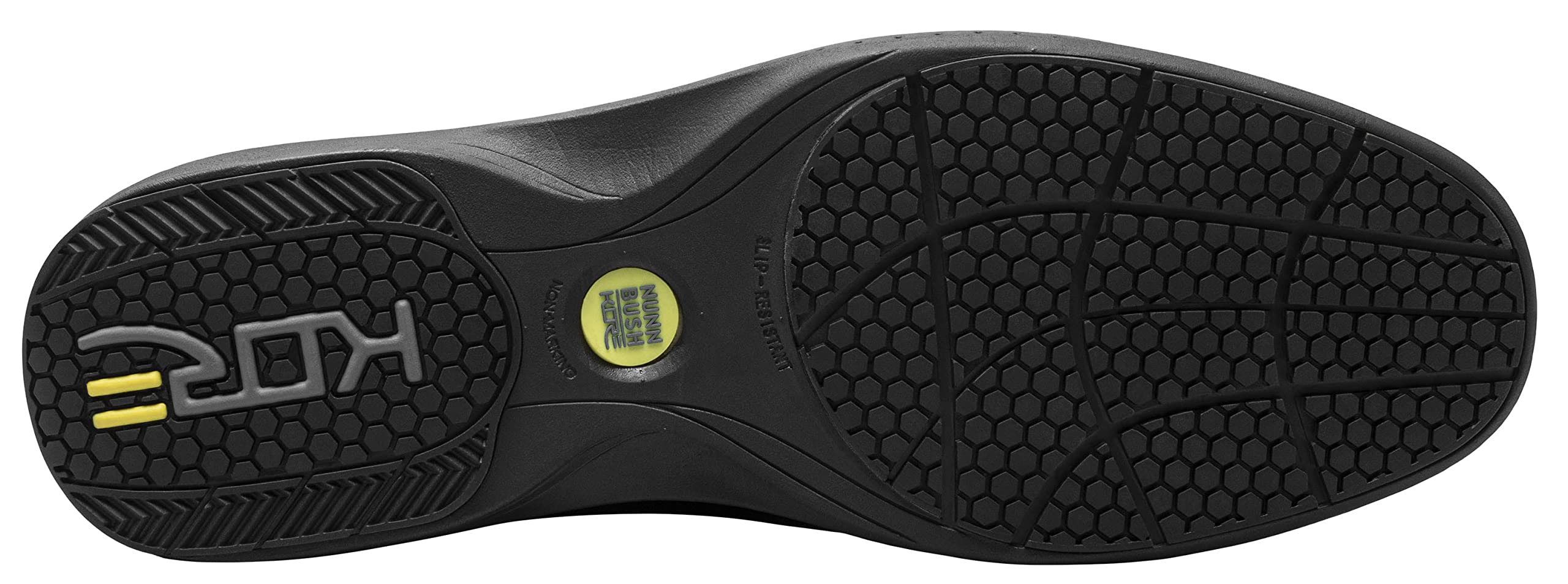 Nunn Bush Men's PRO Bicycle Toe Slip-On with KORE Slip Resistant Comfort Technology Loafer, Black, 9