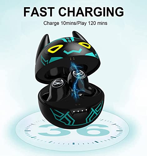 Instiwitt Bluetooth Earbuds,Kids Wireless Ear Bud with Cute Charging Case, Waterproof Stereo Wireless Earphone with Micphone for Workout Sport,Bluetooth 5.1 Headphones for iPhone and Android as Gift