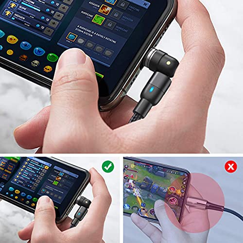 540° Rotation Magnetic Charging Cable(7-Pack, 1.6ft/3.3ft/3.3ft/6.6ft/6.6ft/10ft/10ft)Magnetic USB Cable, 3 in 1 Magnetic Phone Charger Nylon Braided Cord Compatible with Micro USB, Type C, iProduct