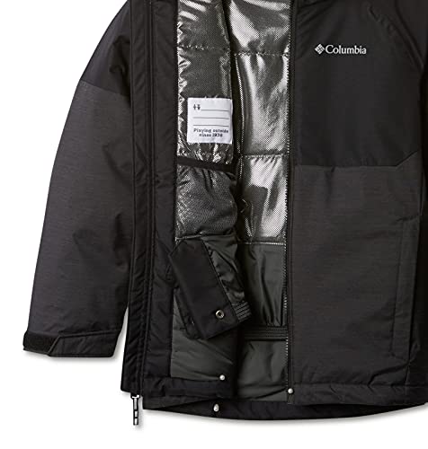 Columbia Boys Alpine Action Ii Jacket, Black Heather, Black, Medium