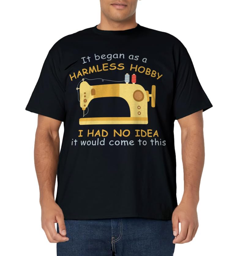 Quilting Hobby Sewing Machine Funny Idea For Sewer & Quilter T-Shirt