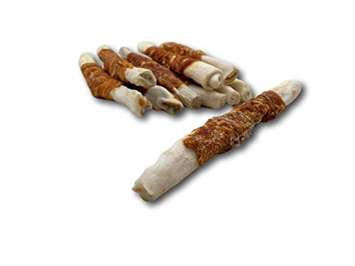 Top Dog Chews Chicken Wrapped Rawhide Rolls - All Natural Gluten Free Dog Treats - North American Made - 25 Pack (25 Pack, Chicken Wrapped)