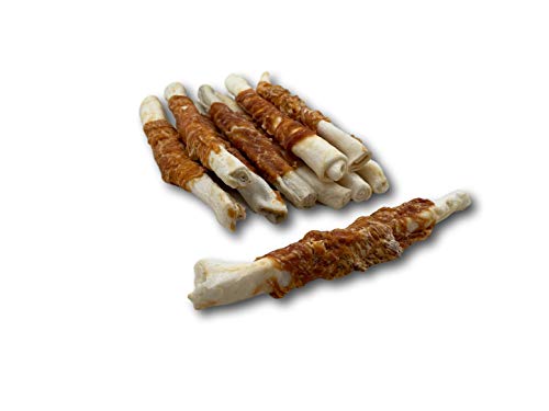 Top Dog Chews Chicken Wrapped Rawhide Rolls - All Natural Gluten Free Dog Treats - North American Made - 25 Pack (25 Pack, Chicken Wrapped)