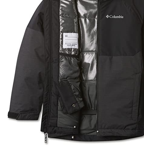 Columbia Boys Alpine Action Ii Jacket, Black Heather, Black, Medium