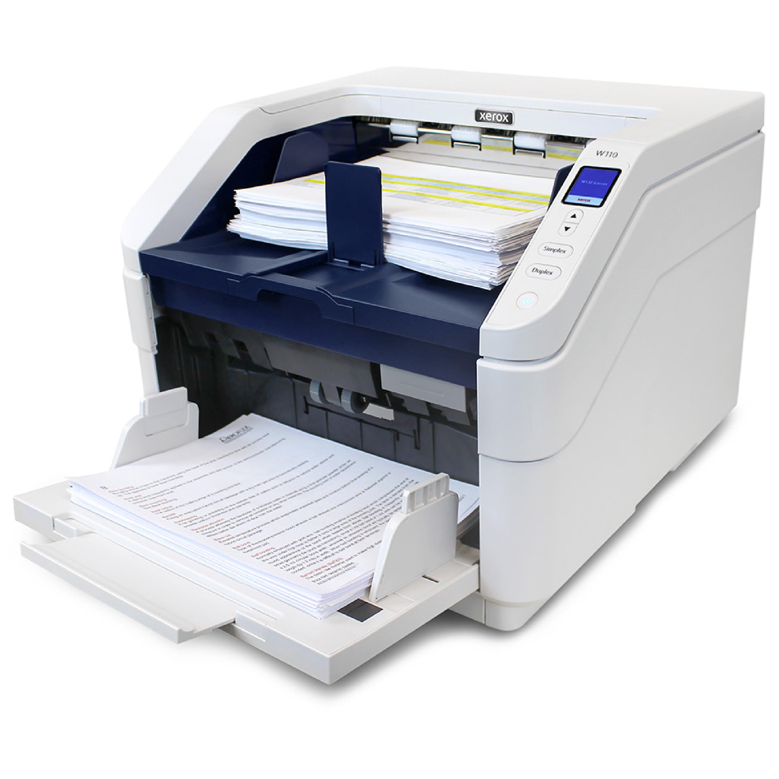 Visioneer Xerox W110 Scanner, USB Office Duplex Production Scanner for PC, 120 PPM, 500 Page Automatic Document Feeder (ADF)
