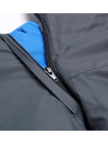 Keevoom Winter Coat for Boys 10-12,Children's Fleece Lined Warm Outdoor Ski Jacket Waterproof Windproof Raincoat Hooded