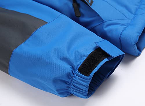 Keevoom Winter Coat for Boys 10-12,Children's Fleece Lined Warm Outdoor Ski Jacket Waterproof Windproof Raincoat Hooded