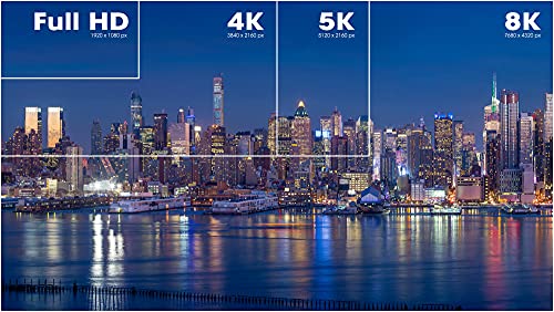 Manhattan 8K Ultra High Speed HDMI Cable with Ethernet – Certified 2.1-3ft, 7ft, 10ft - 4k 120hz, 8K 60hz, 48Gbps, Gold Contacts, Braided Cord –Lifetime Mfg Warranty -for Gaming, PS5, Xbox, TV, Roku