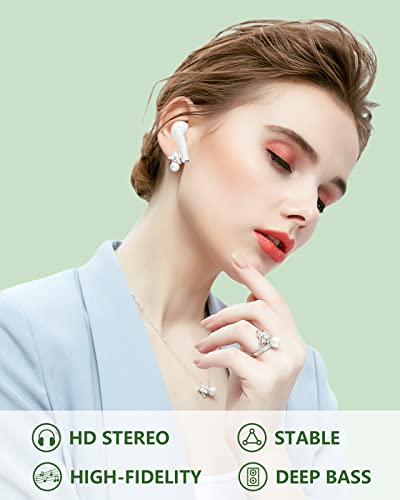 JOYHOOSH Wireless Earbuds Bluetooth Earbuds Touch Control with Charging Case Bluetooth 5.2 IPX6 Waterproof Stereo Earphones in-Ear Headphone with Mic Headset Deep Bass for Sport
