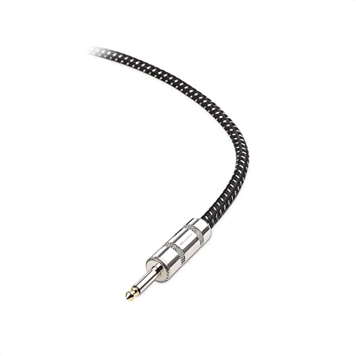 Cable Matters 2-Pack Premium Braided 12 AWG 1/4 Inch Speaker Cable 6 ft with 6.35mm TS Connector