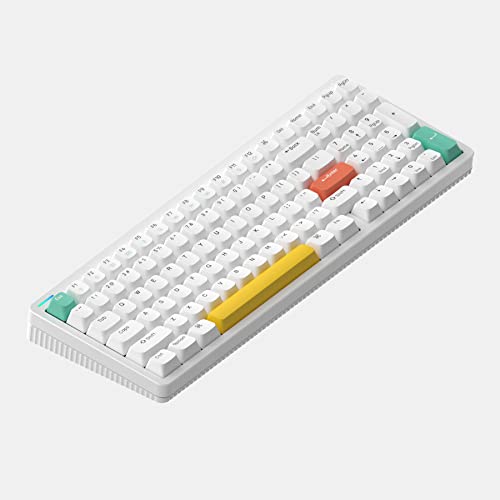 nuphy Halo96 Mechanical Gaming Keyboard, 96% RGB Hot-swap Wireless Keyboard, Supports Bluetooth、2.4G and Wired Connection,Compatible with Mac and Windows-White(Baby Kangaroo)