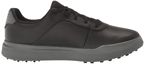 Skechers Men's Drive 5 Lx Arch Relaxed Fit Spikeless Waterproof Golf Shoe Sneaker, Black/Gry, 9.5