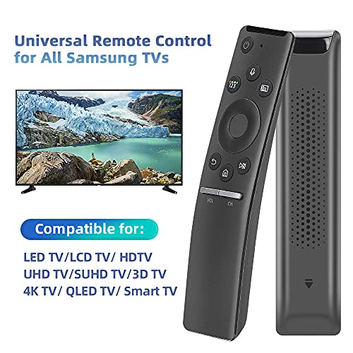 Gvirtue Universal Voice Remote Control for Samsung-Smart-TV-Remote Bluetooth Controller All Samsung LED QLED LCD 4K 8K UHD HDR 5 6 7 8 9 Series Flat Curved Crystal Smart TV